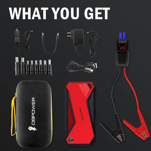 DBPOWER 800A Peak 18000mAh Portable Car Jump Starter (up to 7.2L Gas/5